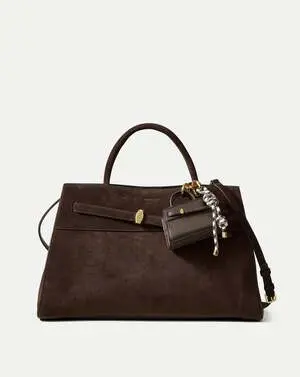 Veronica Beard Dash Bag Charm - Espresso Multi