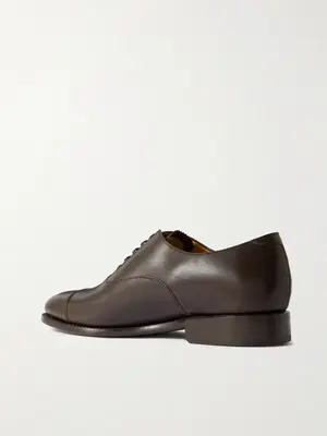 MORJAS Leather Oxford Shoes - Brown
