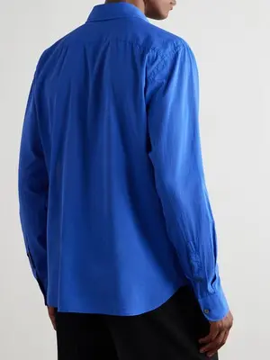 TOM FORD Cotton-voile Shirt - Blue