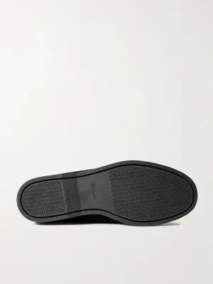 MORJAS Suede Boat Shoes - Black
