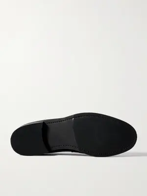 MORJAS Full-grain Leather Penny Loafers - Black