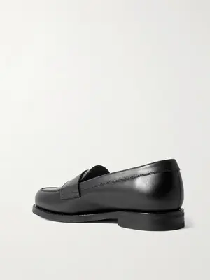 MORJAS The Ivy Leather Penny Loafers - Black