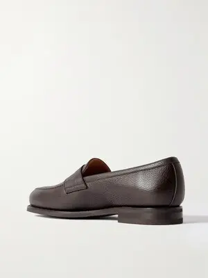 MORJAS Full-grain Leather Penny Loafers - Brown