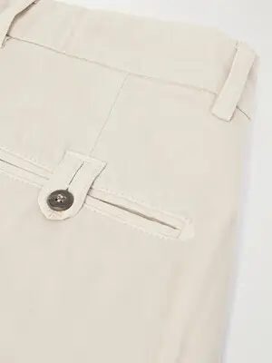 Eleventy Straight-leg Pleated Trousers - Neutrals
