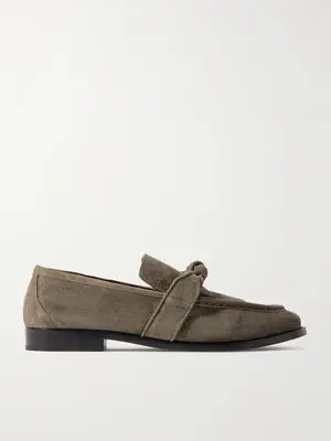 Bottega Veneta Astaire Knotted Loafers - Gray