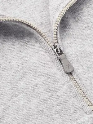 Eleventy Cashmere Half-zip Sweater - Gray