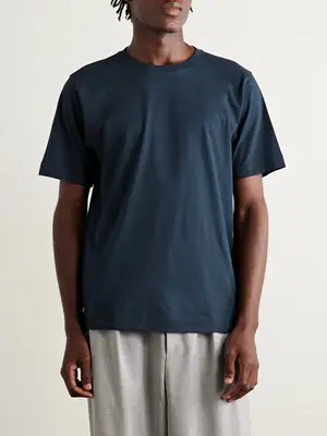 Dries Van Noten Cotton-jersey T-shirt - Blue
