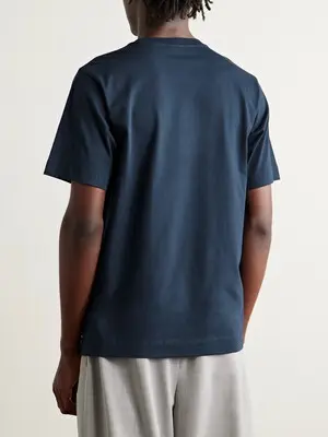 Dries Van Noten Cotton-jersey T-shirt - Blue