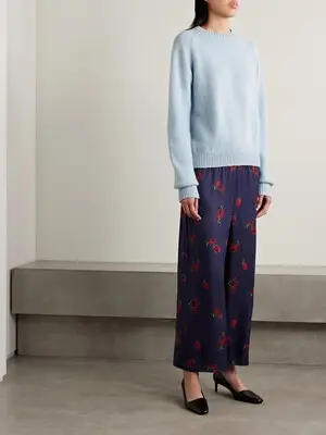Khaite Nera Cashmere Sweater - Blue
