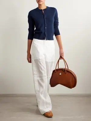 Acne Studios Appliquéd Wool Cardigan - Blue