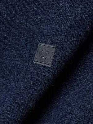 Acne Studios Appliquéd Wool Cardigan - Blue