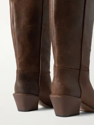 Paris Texas Bettina Leather Cowboy Boots - Brown