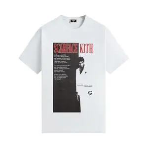Kith For Scarface Film Poster Vintage Tee - White