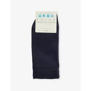 Falke Sensitive London Stretch-cotton Blend Socks - Dark Navy