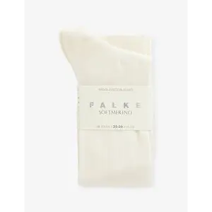 Falke Softmerino Stretch-wool Blend Socks - Off-white