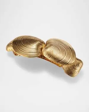 LELET NY Kya Seashell Barrette - Antique Gold