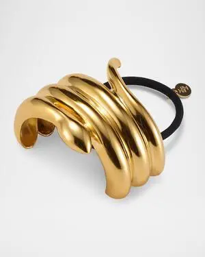 LELET NY Glossy Serpent Pony Cuff - Gold