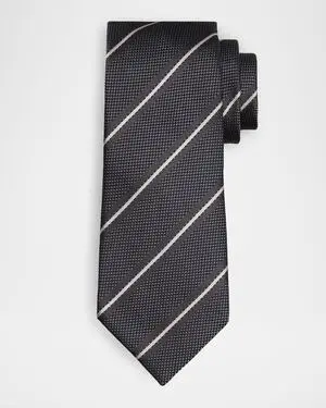 TOM FORD Standard Silk Tie - Grey