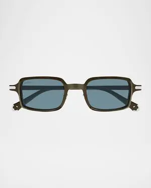 CARTIER Acetate Rectangle Sunglasses - Greyish Brown Colour