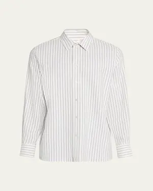 Saint Laurent Striped Sport Shirt - Whtblk