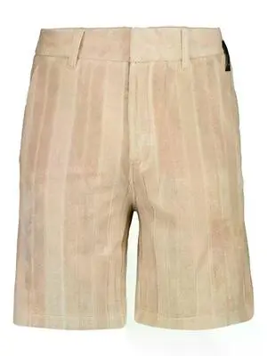 Fendi Terry Ff-jacquard Stripe Shorts