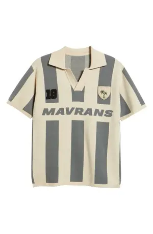 MAVRANS Stripe Knit Soccer Jersey