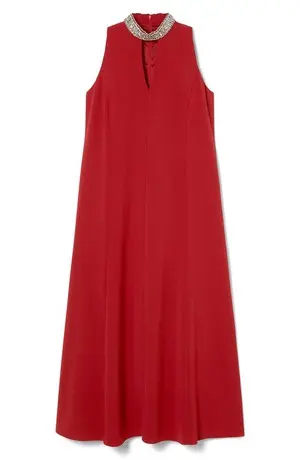 Marina Rinaldi Crystal Detail Swing Dress