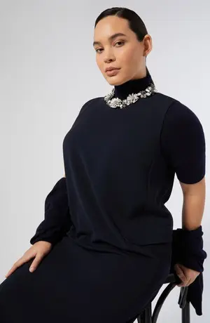 Marina Rinaldi Nepal Turtleneck Cashmere Sweater