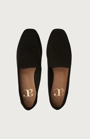ANDREA CARRANO Mare Moccasins - Black