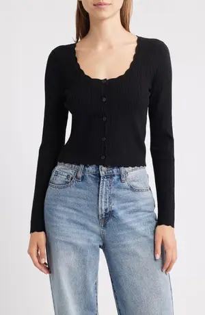 Loveshackfancy Scoop Neck Cardigans For Women