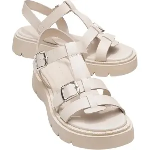 FOREVER & ALWAYS SHOES Melvin Leather Sandals - Beige Leather