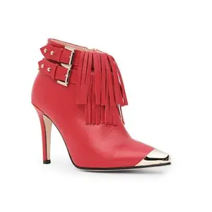 TIANNIA BARNES Jazzy Booties - Red Nappa