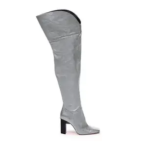 TIANNIA BARNES Cullinan Over-the-knee Boots - Metallic Silver