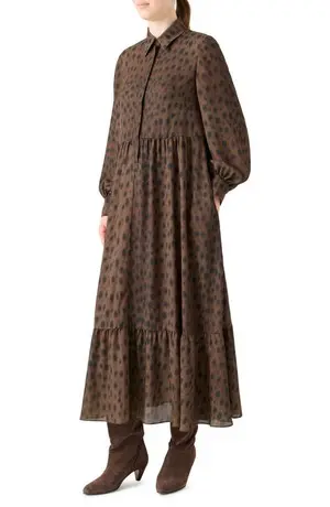 Akris Leopard Print Dress