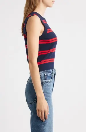 French Connection Padma Stripe Sweater Tank