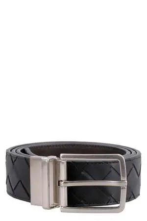 BOTTEGA VENETA Reversible Intrecciato Nappa Leather Belt