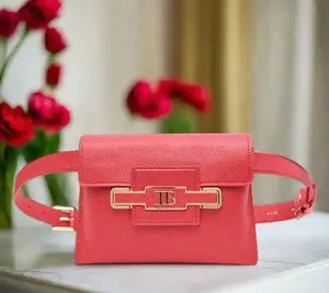 TIANNIA BARNES Diamond Belt Bag - Red