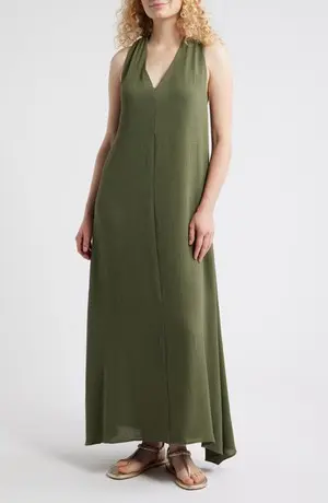 Halogen Twist Back Sleeveless Maxi Dress