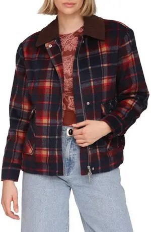 Avec Les Filles Plaid Jackets For Women