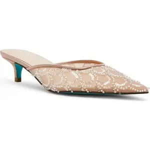 Betsey Johnson Ellis Sequin Mule - Beige