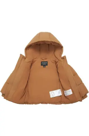 ROKKA&ROLLA Fleece Lined Hooded Jacket - Warm Tan