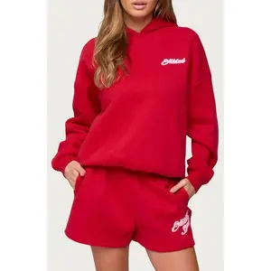EDIKTED Sporty Hoodie - Red