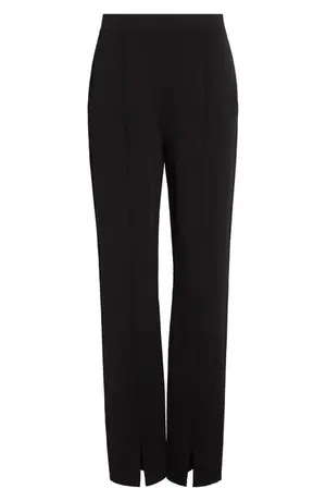 St. John Dani Slim Fit Knit Pants - Black