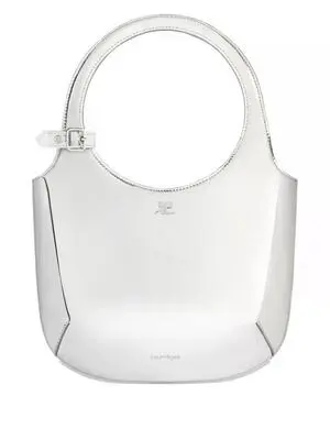 COURREGES Metallic Shoulder Bag - Grey