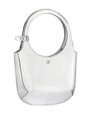 COURREGES Metallic Shoulder Bag - Grey