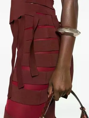 MUGLER Cut-out Asymmetric Skirt