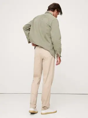 Banana Republic Straight Traveler Pant - Light Gray