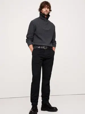 Banana Republic Athletic Slim Stretch Chino - Black