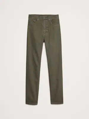 Banana Republic Straight Garment Dye Jean - Green Nori