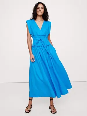 Maxi Dresses with Cinched Waist